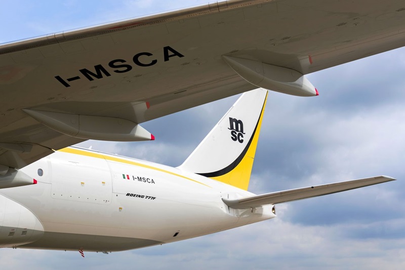 Primo atterraggio a Malpensa per il Boeing 777F I-MSCA di Msc Air Cargo ...