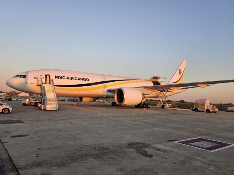 Msc Air Cargo ha debuttato a Fiumicino (FOTO) - Air Cargo Italy